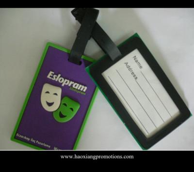 China Lovely and Colorful Travel Using Cheap Custom PVC Luggage Tag for sale
