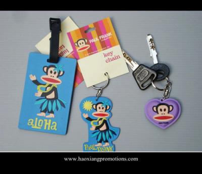 China hot selling promotion gifts cartoon luggage tag, soft pvc luggage tag, id card luggage tag for sale