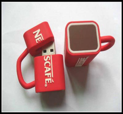 China wholesale OEMNovelty Coffee Cup Usb Flash Drives, pvc usb flash drive rubber usb chip for sale