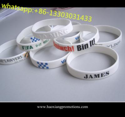 China Wholesale Sport Bracelets Bangles silicone Wristband by debossed,embossed,printing for sale