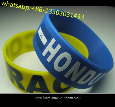 China Charm bracelet promotion custom silicone wristband /silicon bracelet for sale