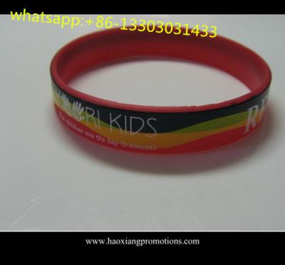 China 1 inch Manufacture high quality cheap custom debossed silicone wristband for sale