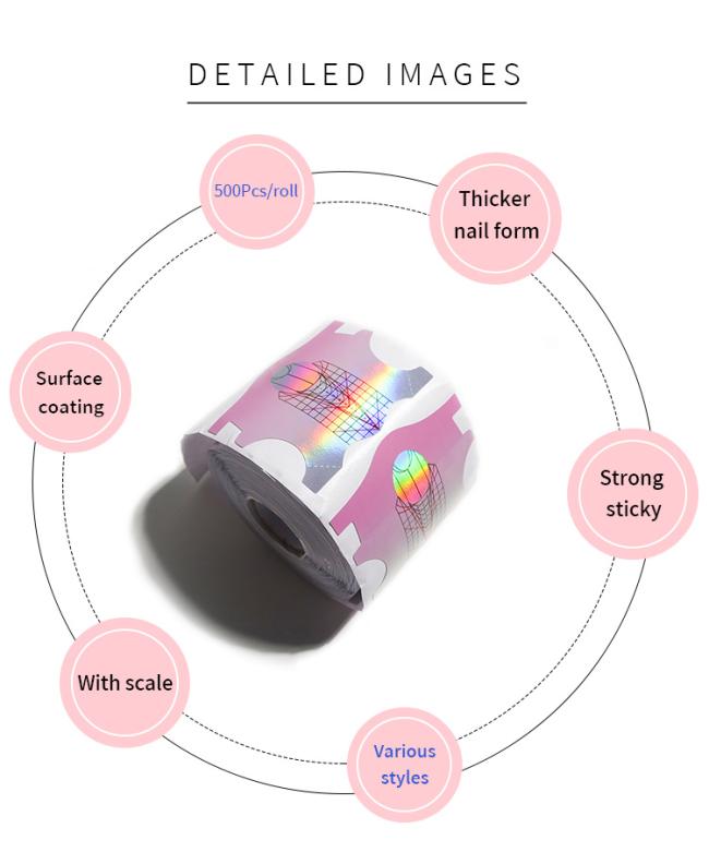 Private Label Best Selling Nail Form Style Butterfly Builder Extension Nail Art Form