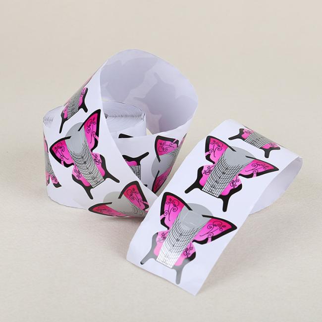 Private Label Best Selling Nail Form Style Butterfly Builder Extension Nail Art Form