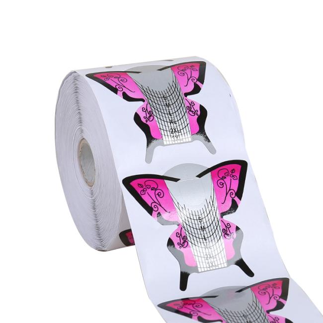 Private Label Best Selling Nail Form Style Butterfly Builder Extension Nail Art Form