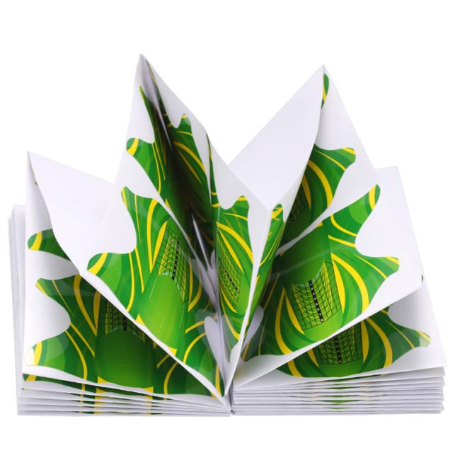2019 New Acrylic UV Gel Nail Tip Extension Nail Art Tool 50pcs Square Shape Adhesive Nail Form Roll