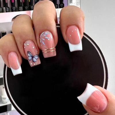 China 3D Ballerina Stiletto Art False Nail Full Cover Press On Artificial Finger Fake Nails for sale