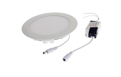 China 6W IP44 CRI 80 Indoor Recessed Round LED Panel Lights 85V - 265V for sale