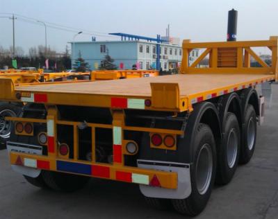 Cina rimorchio a base piatta del ribaltatore del contenitore di 20ft 30 tonnellate di acciaio ad alta resistenza di grande capacità in vendita