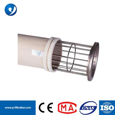 China Non Woven PPS+PTFE Needle Punched Felt Dust Filter Bag Cement Filter Bag Fabric for sale