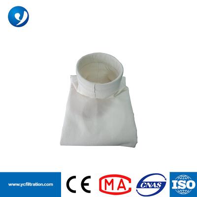 China China Supplier PPS+PTFE Calendering Singed Heat-set Non Woven Filter Bag for Dust Filter for sale