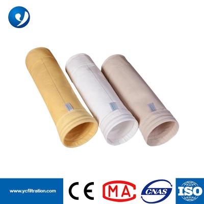 China Needle Felt Soft High Temperature Cement Woven PPS Cloth Dust Collector Bag Filter Bag for sale