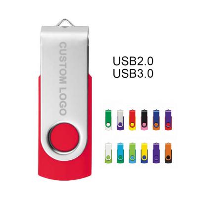 China 64g 32g 16g8g USB Flash Memory Disk 360 Degree Rotating Flash Drive Enterprise Logo for sale