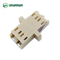 China Green Ope Shape LC APC Duplex Adapter Single Mode With Shutter for sale