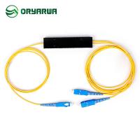 China Fiber Optic 1x2 Cassette PLC Splitter ABS Material for sale