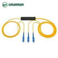 China Fiber Optic 1x2 Cassette PLC Splitter ABS Material for sale