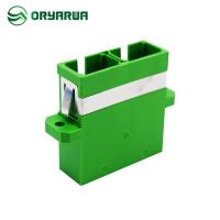 China Multimode APC Duplex SC Fiber Optic Adapter One Piece Design for sale