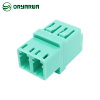 China Blue RJ45 Duplex LC Fiber Optic Adapter Welded Type for sale