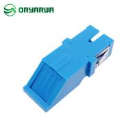China Flange Inner Shutter SC Fiber Optic Adapter Push In Type RoHS Approved for sale
