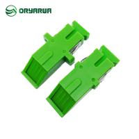 China Push In Type Flangeless SC Simplex Adapter With Inner Shutter for sale