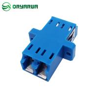 China Green Ope Shape LC APC Duplex Adapter Single Mode With Shutter for sale