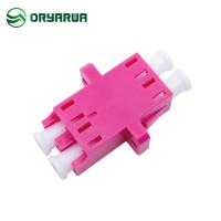China Fiber Optic Coulper LC Duplex Singlemode Multimode With Flange for sale