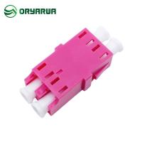 China One Piece Type Flangeless LC Duplex Fiber Optic Adaptor for sale