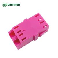 China One Piece Type Flangeless LC Duplex Fiber Optic Adaptor for sale