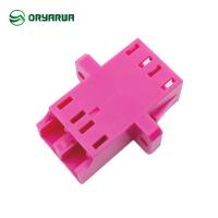 China Fiber Optic Coulper LC Duplex Singlemode Multimode With Flange for sale