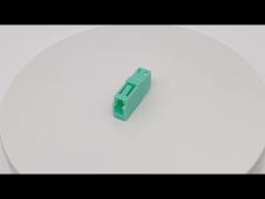 LC Simplex Welded Type Fiber Optic Adapter Flangeless For Telecom