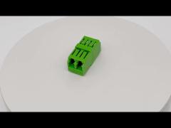 High Density One Piece Type Flangeless Duplex LC Fiber Optic Adapter