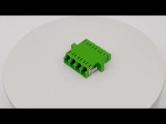 Welded Type LC Quad MM SM Fiber Adapter For Data Center Cabling