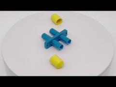 フランジ2の港はSTの繊維光学のアダプターのプラスチック ハウジングを二重にする