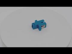 Flange Simplex Fiber LC To SC Adapter Hybrid Multimode ROHS Standard
