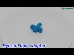 Flange Simplex Hybrid Fiber Adapter Multimode LC To SC IEC613000