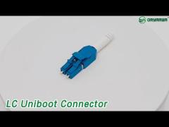 Fiber Optic LC Uniboot Connector 5.0mm OD Plastic High Precision