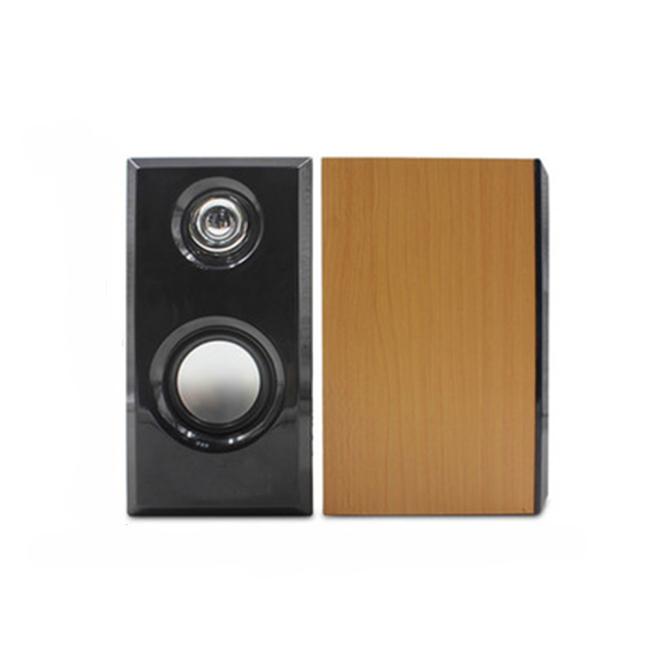 Side view of bookshelf speaker showing compact design