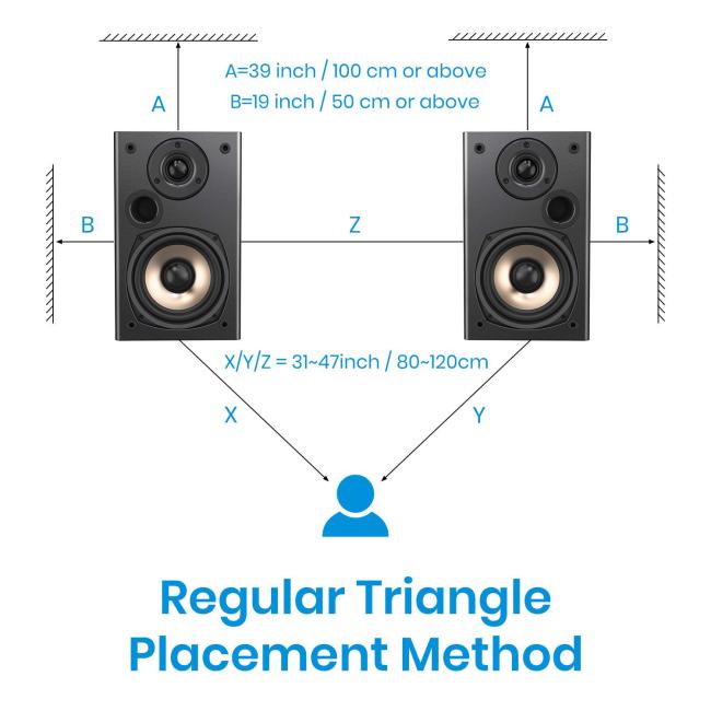 Vofull Bookshelf Speaker side view