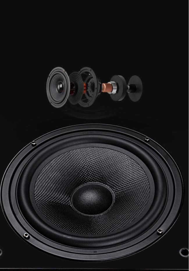 Vofull KH 508 Bookshelf Speaker dimensions
