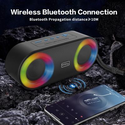 China USB RGB Light Waterproof Bluetooth Speaker , Wireless Mini Speakers OEM for sale