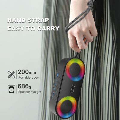 China USB RGB Light Waterproof Bluetooth Speaker , Wireless Mini Speakers OEM for sale