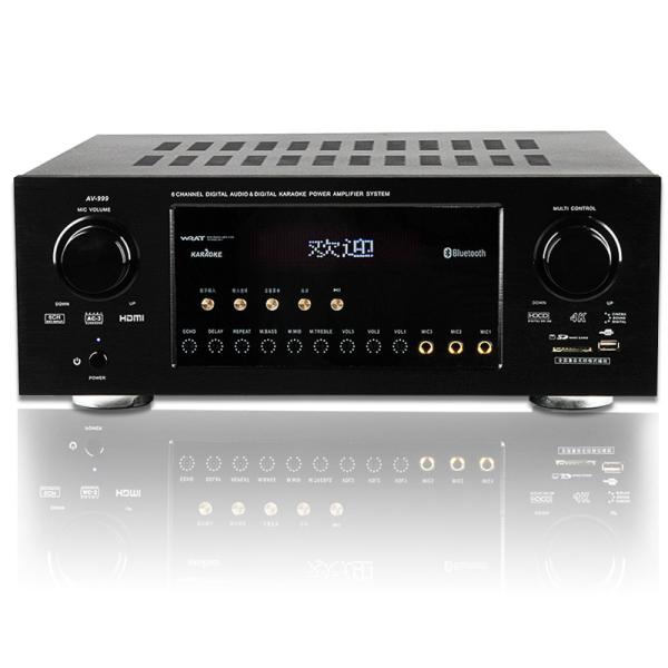 OEM Bluetooth Audio Amplifier , 4K High Power Wireless AV Amplifier 5.1 Channel