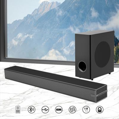 China 120W TV Wireless Speaker Soundbar , Bluetooth 2.1 Soundbar With Subwoofer for sale