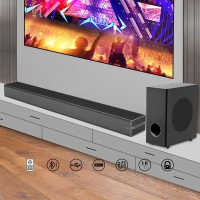 China 120W TV Wireless Speaker Soundbar , Bluetooth 2.1 Soundbar With Subwoofer for sale