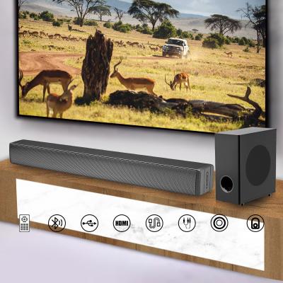 China 120W TV Wireless Speaker Soundbar , Bluetooth 2.1 Soundbar With Subwoofer for sale