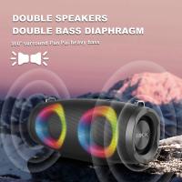 China 2 Driver Stereo Wireless Portable Bluetooth Speakers Multifunctional for sale