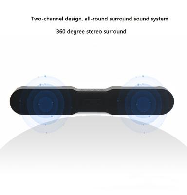 Cina 60W radio Soundbars fissato al muro, 2,0 Manica nero Soundbar con Bluetooth in vendita