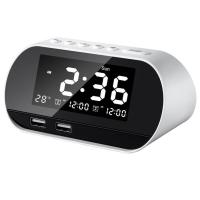 China Plastic Material Portable Clock Radio With LCD Display Sleep Timer for sale