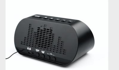 China Dual USB Output Portable Clock Radio Compact Size With Temperature Display for sale