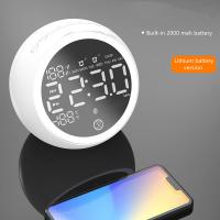 China Small Bluetooth Portable Clock Radio With Dual Alarm Function for sale